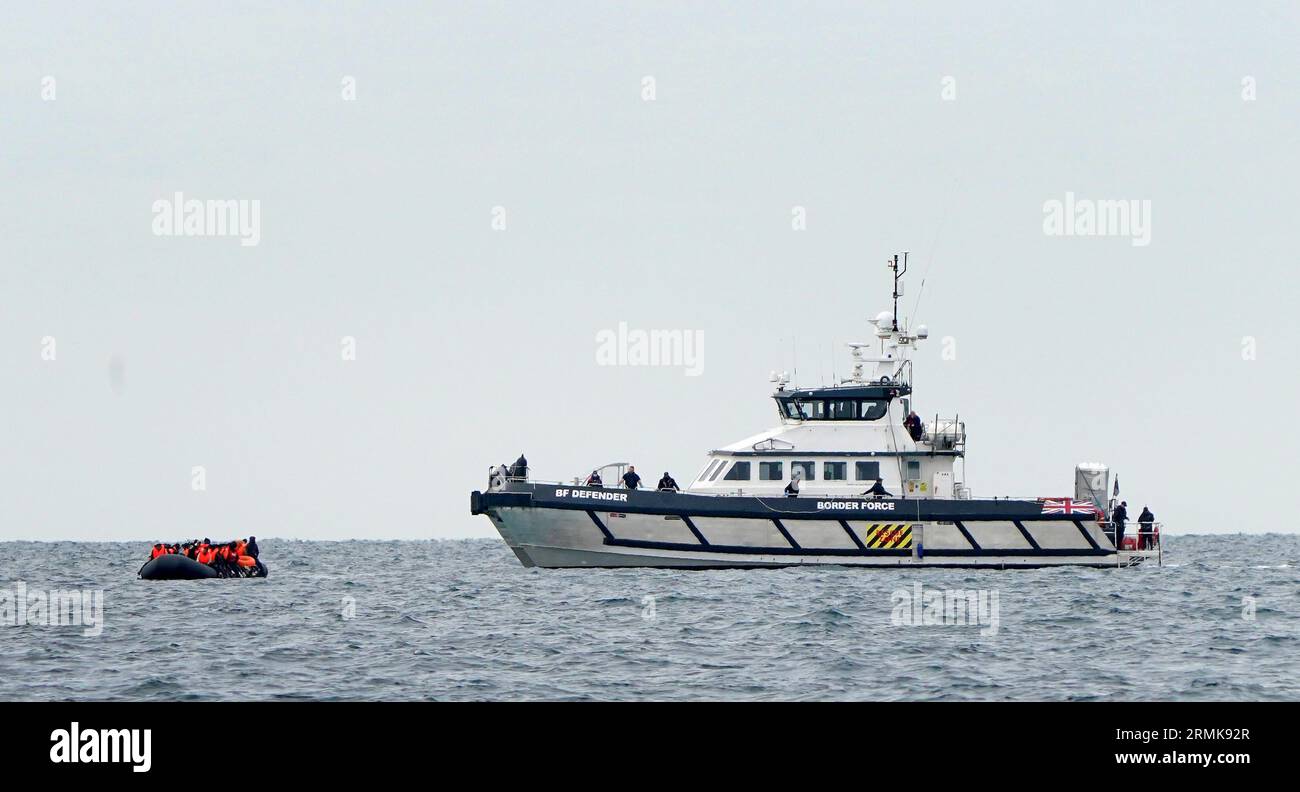 A group of people thought to be migrants are rescued by Border Force ...