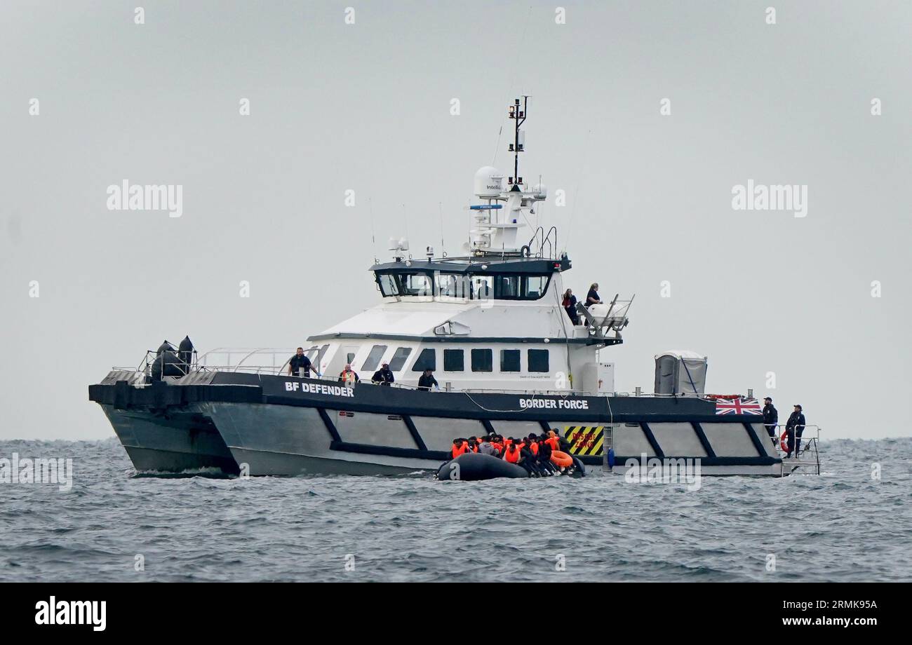 A group of people thought to be migrants are rescued by Border Force ...