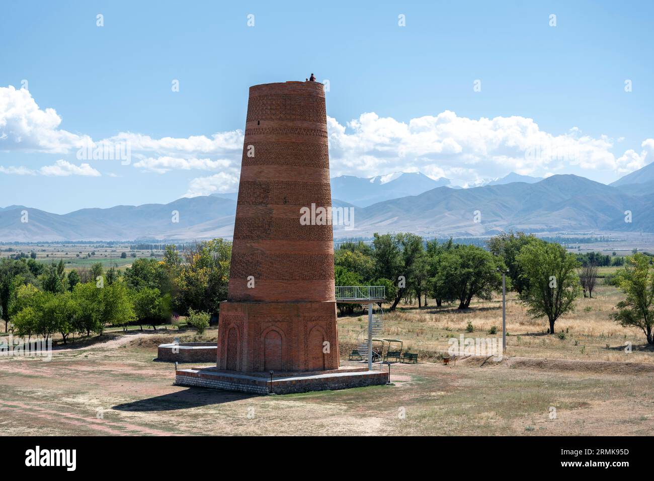 Burana Tower, remains of Karakhanid Minaret, histroic ancient city of ...