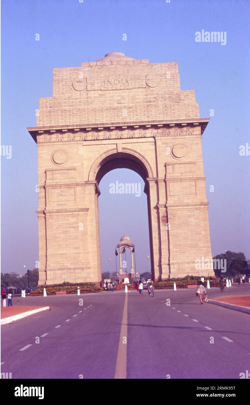 At the centre of New Delhi stands the 42 m high India Gate, an “Arc-de ...