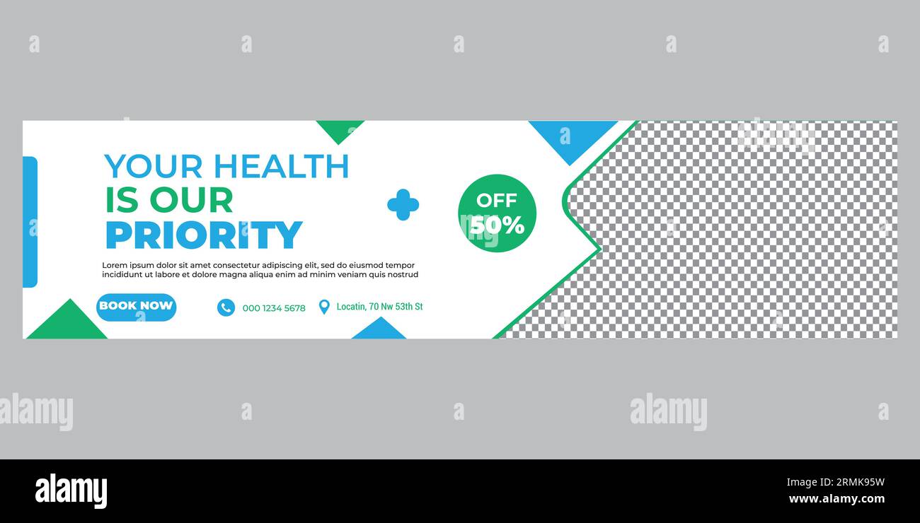 Your health is our priority,Professional post banner template design ...