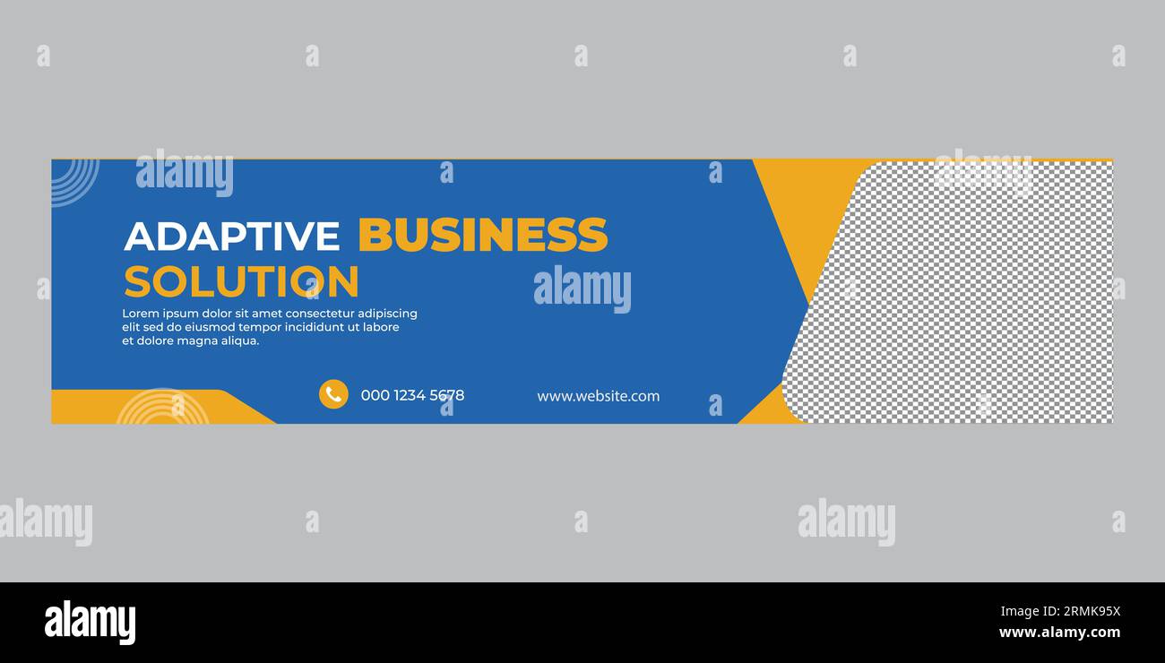 adaptive business solution, Professional post banner template design ...