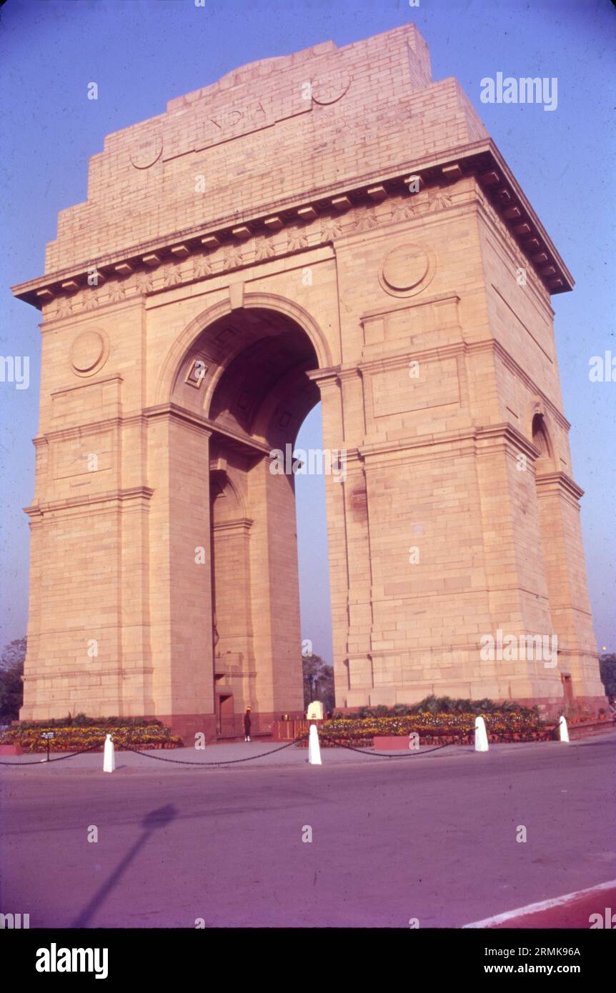 At the centre of New Delhi stands the 42 m high India Gate, an “Arc-de ...