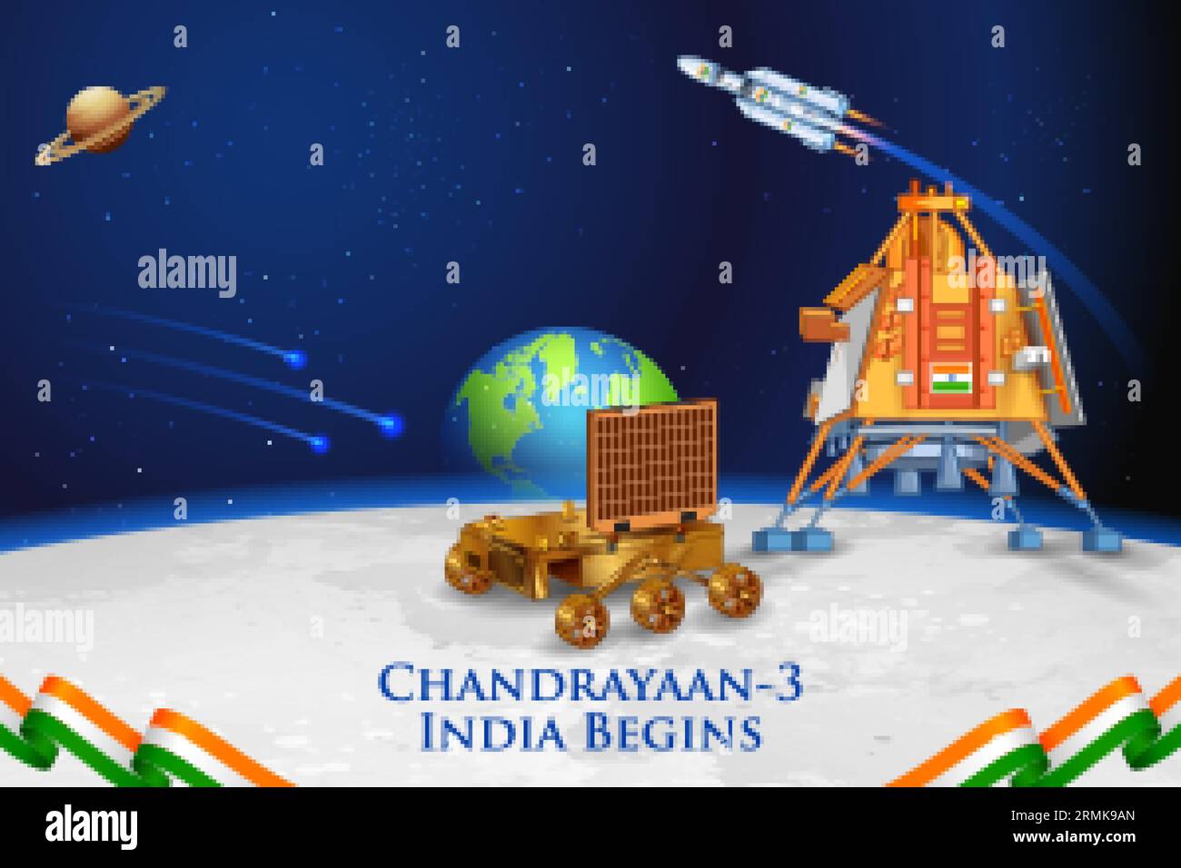 Chandrayaan 3 rocket mission launched by India for lunar exploration ...