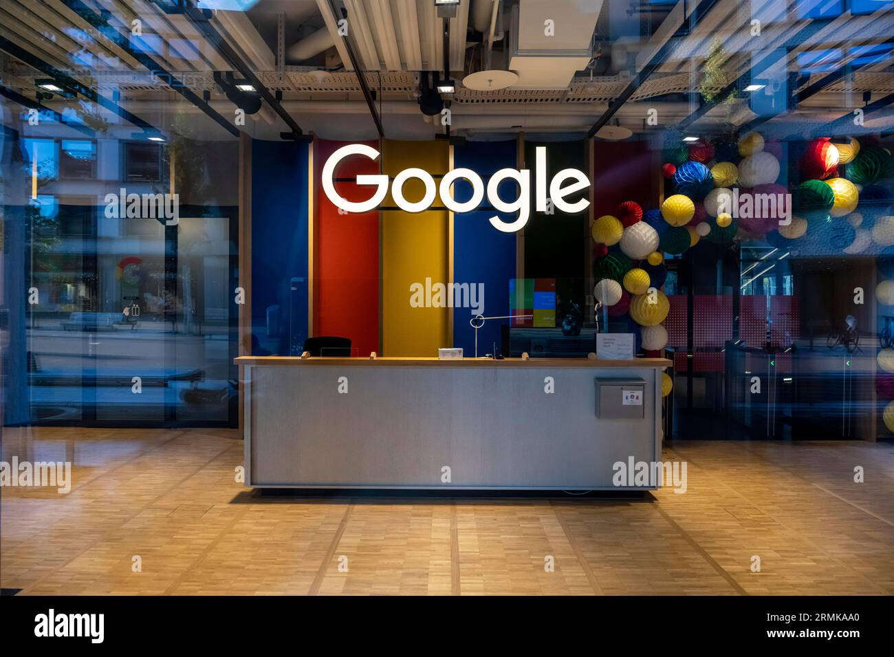 Google Logo, Office, Europaallee, City Centre, Zurich, Switzerland ...