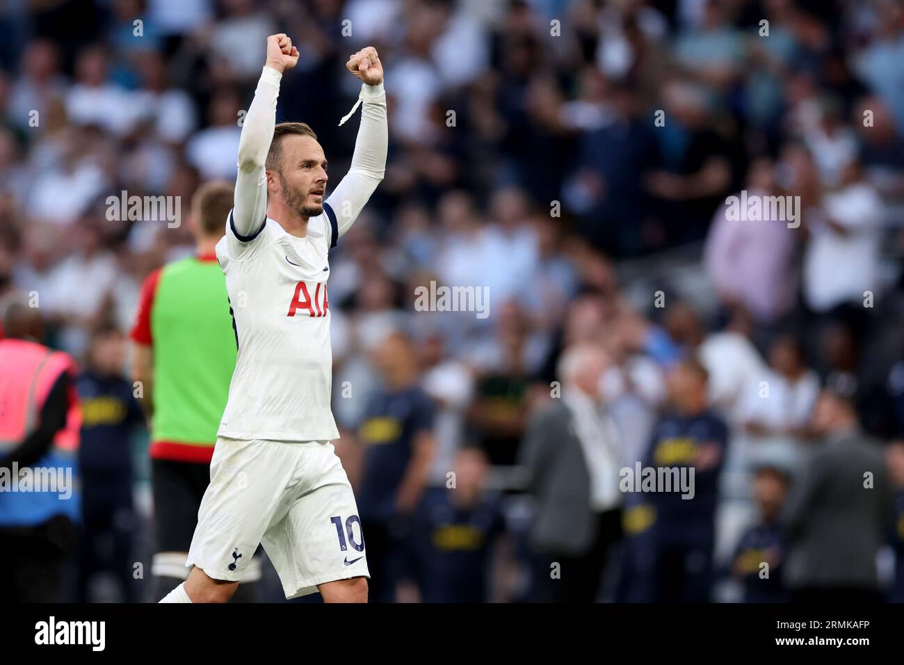 James Maddison of Tottenham Hotspur celebrates the 2-0 win - Tottenham ...