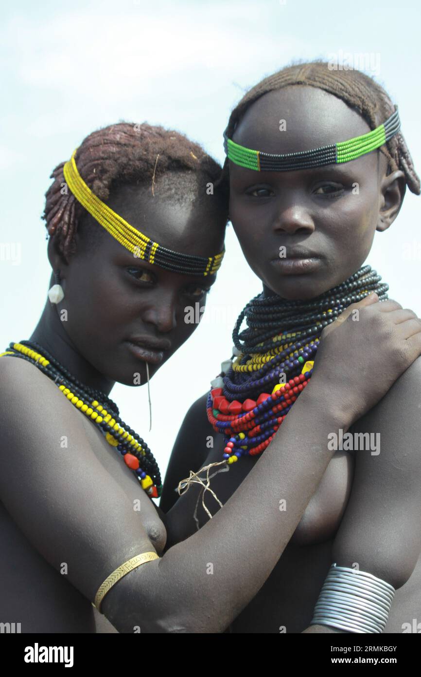 Portrait Of A Young Daasanach Tribe Woman Photographed In The Omo