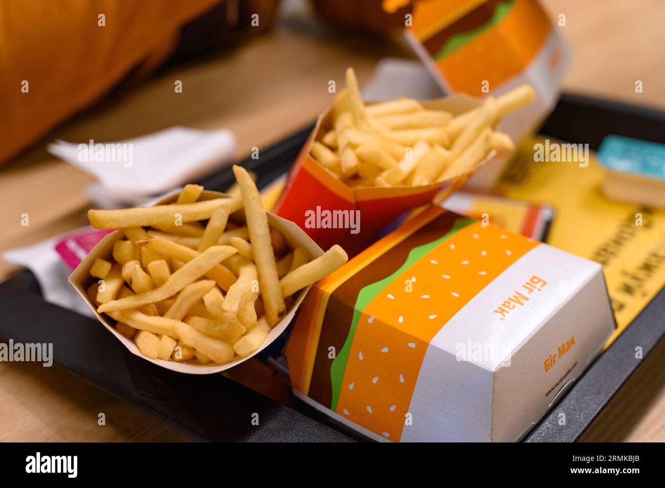 Mcdonalds fries in bag hi-res stock photography and images - Alamy