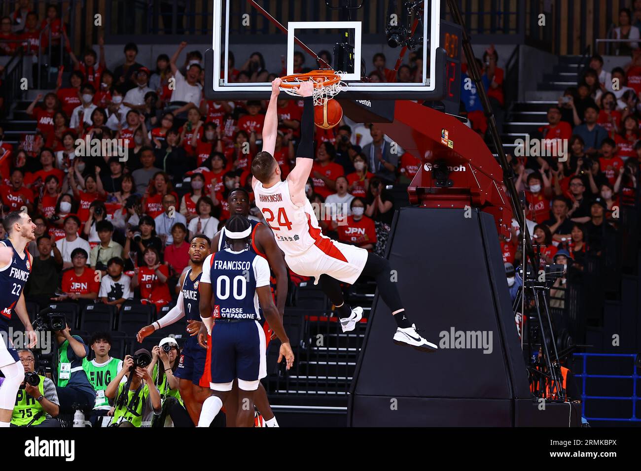 Tokyo, Japan. 17th Aug, 2023. Japan's Josh Hawkinson during the ...