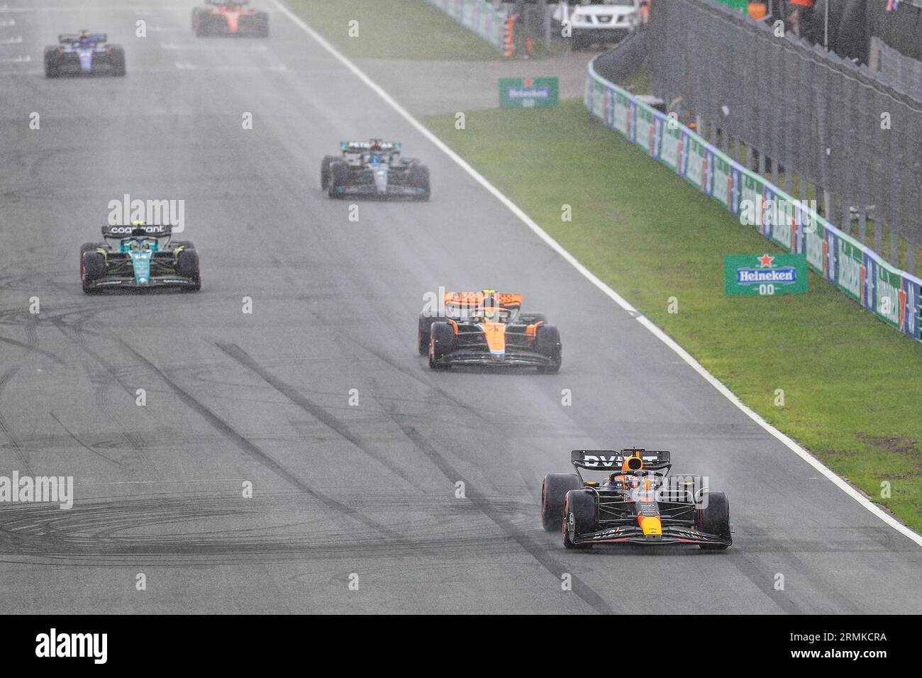 Max Verstappen 1 (NED), HONDA Red Bull Racing RB19 leads the race during the FORMULA 1 HEINEKEN ...