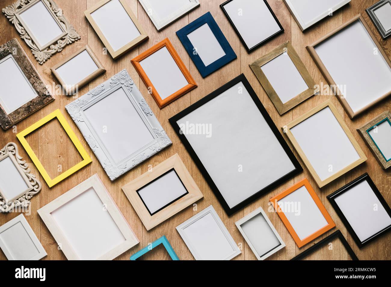Set different empty frames Stock Photo - Alamy