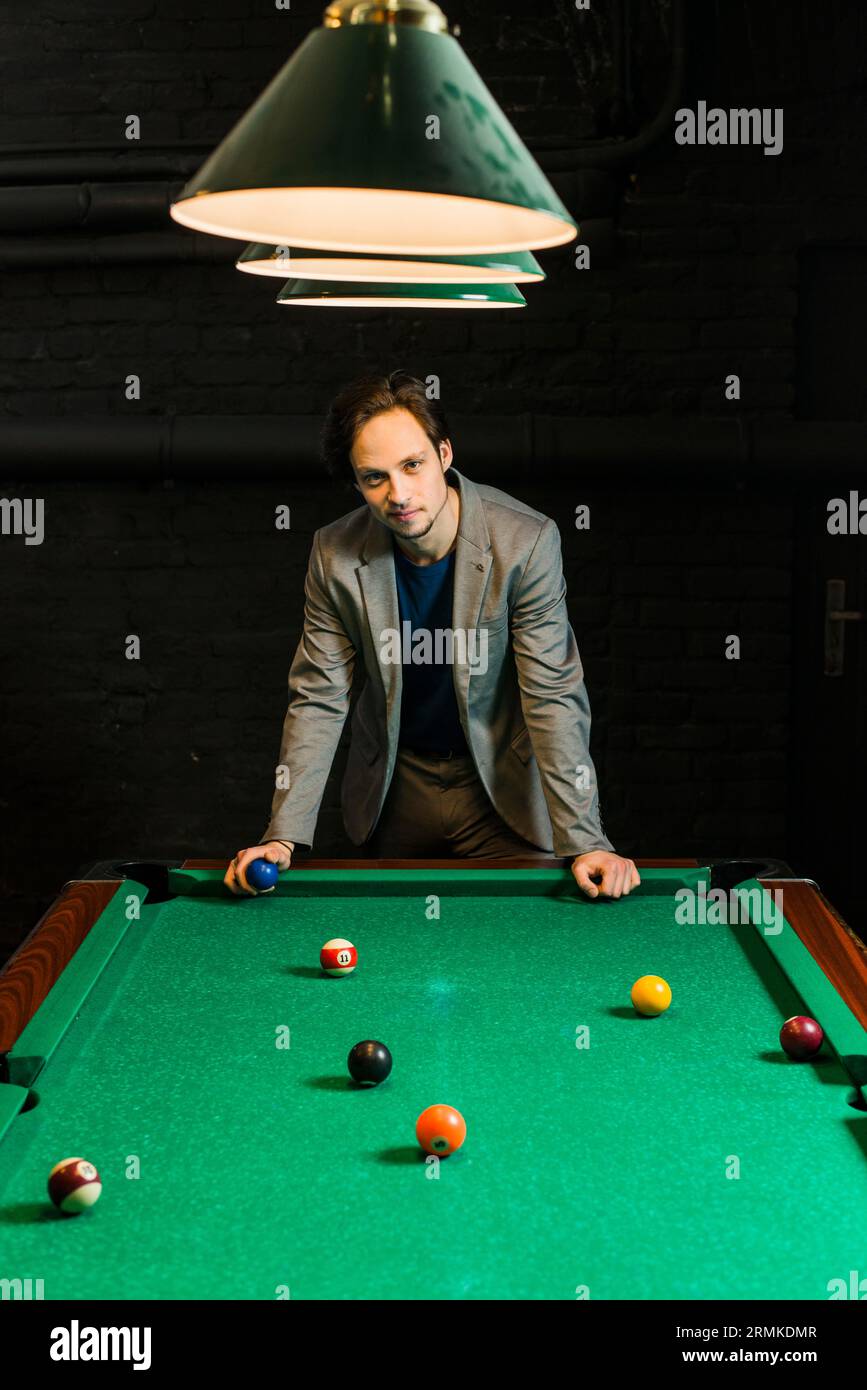 Pool ball man hi-res stock photography and images - Alamy