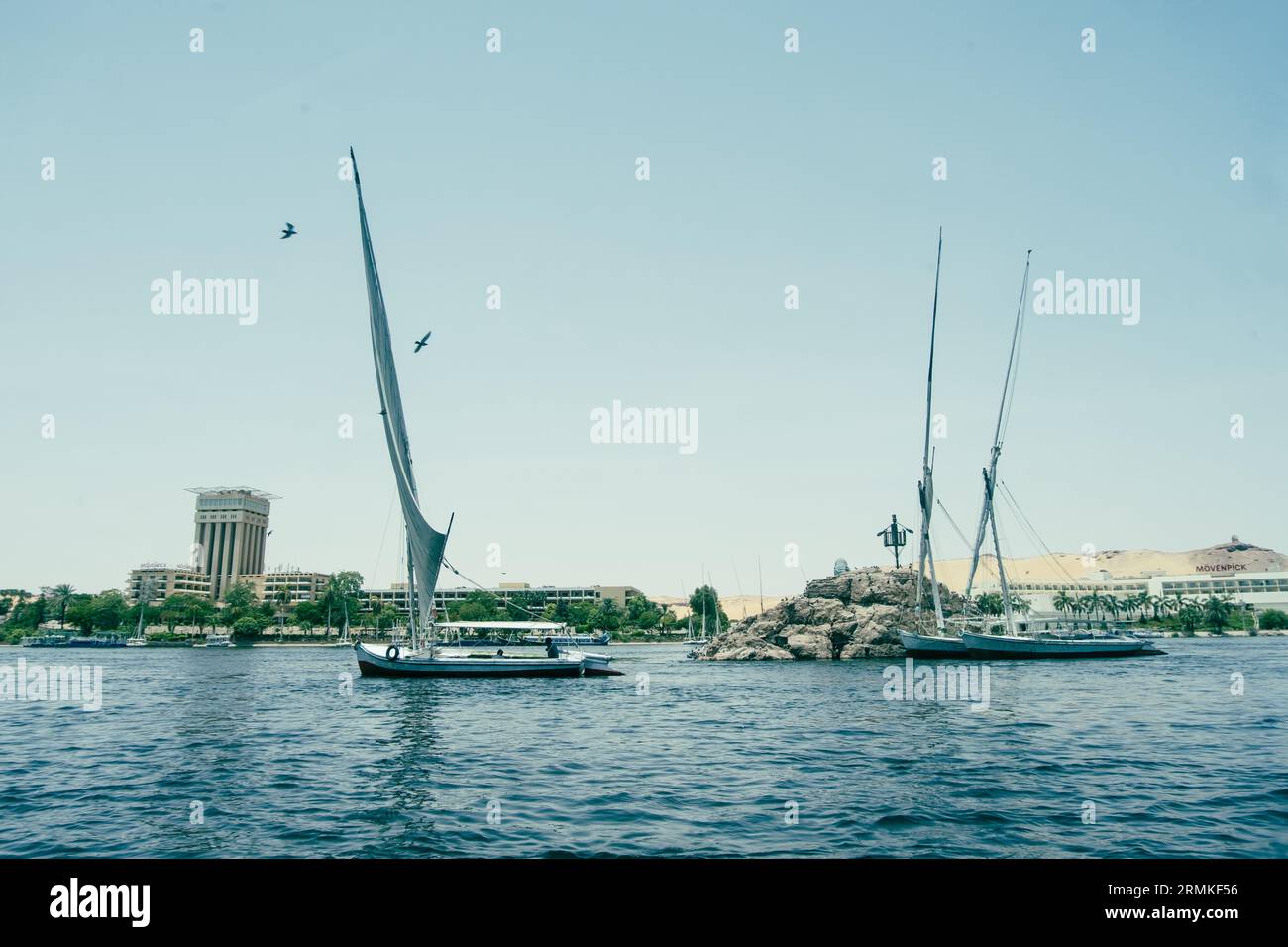 Egypt Summer Travel Egyptian Waterways: Small Craft on the Nile at ...