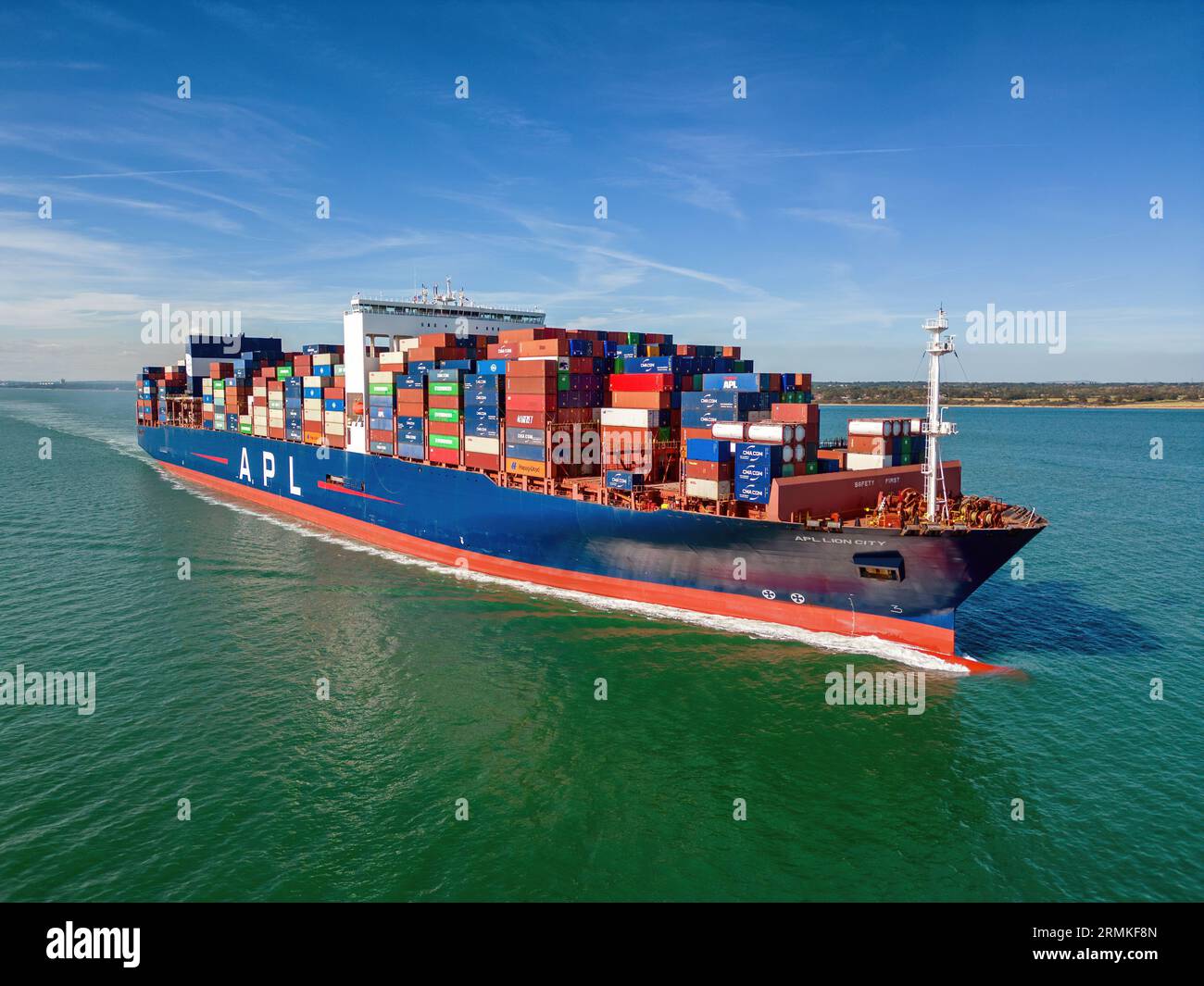 APL Lion City is a container ship operated by CMA CGM on the rotation ...