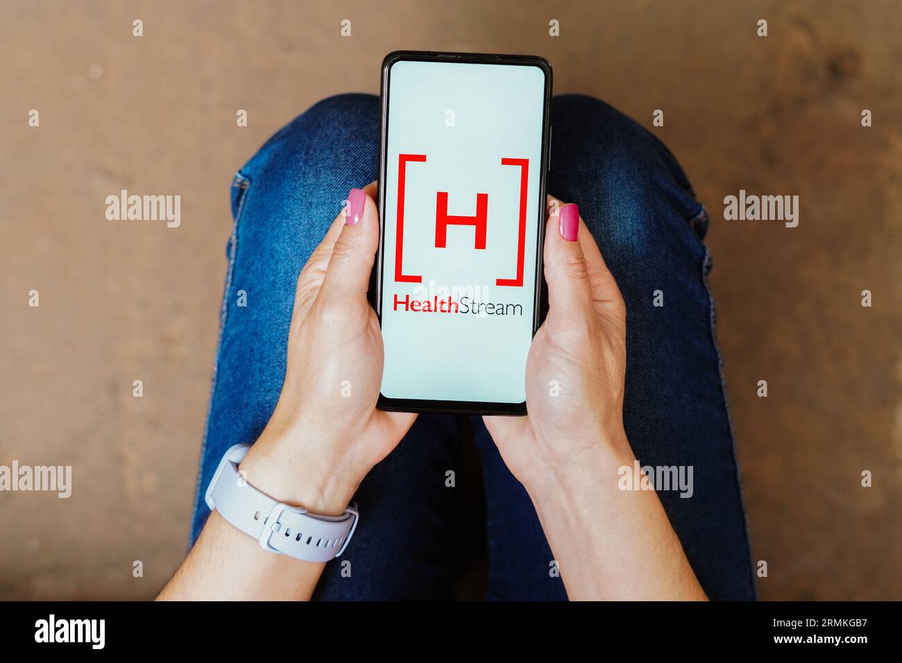 Brazil. 28th Aug, 2023. In this photo illustration, the HealthStream ...