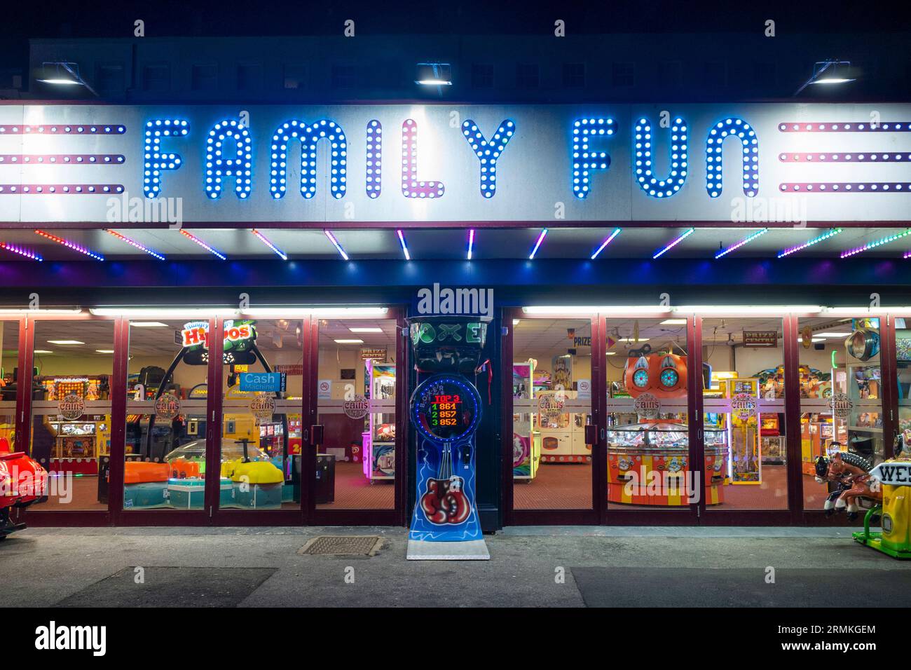 Family fun amusement arcade in Herne Bay Kent England UK Stock Photo ...
