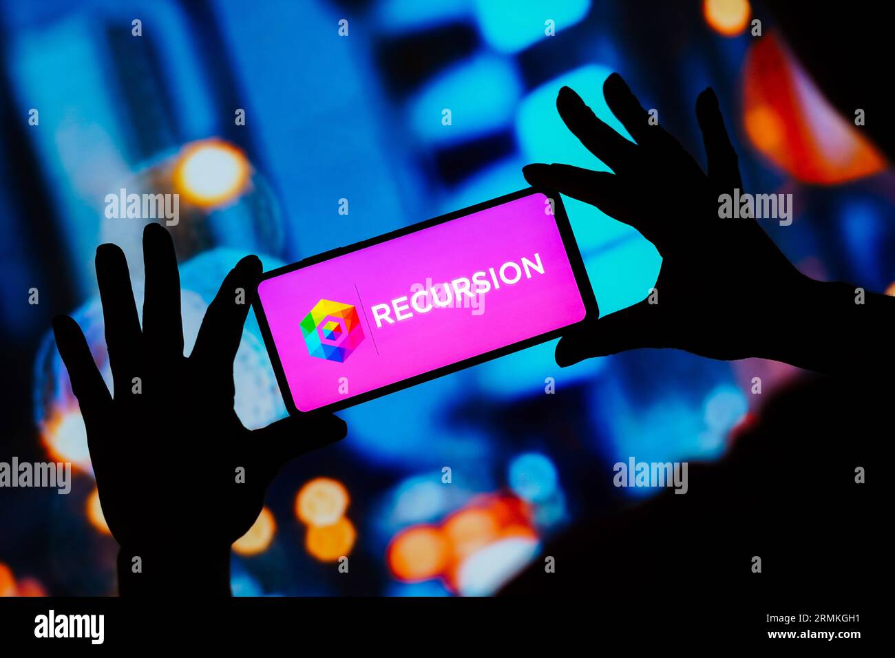 Brazil. 28th Aug, 2023. In this photo illustration, the Recursion ...