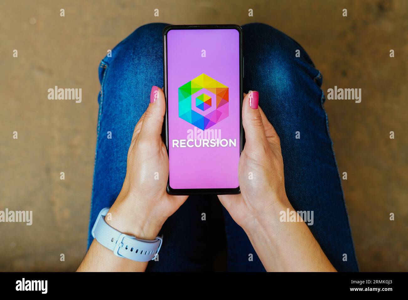 Brazil. 28th Aug, 2023. In this photo illustration, the Recursion ...