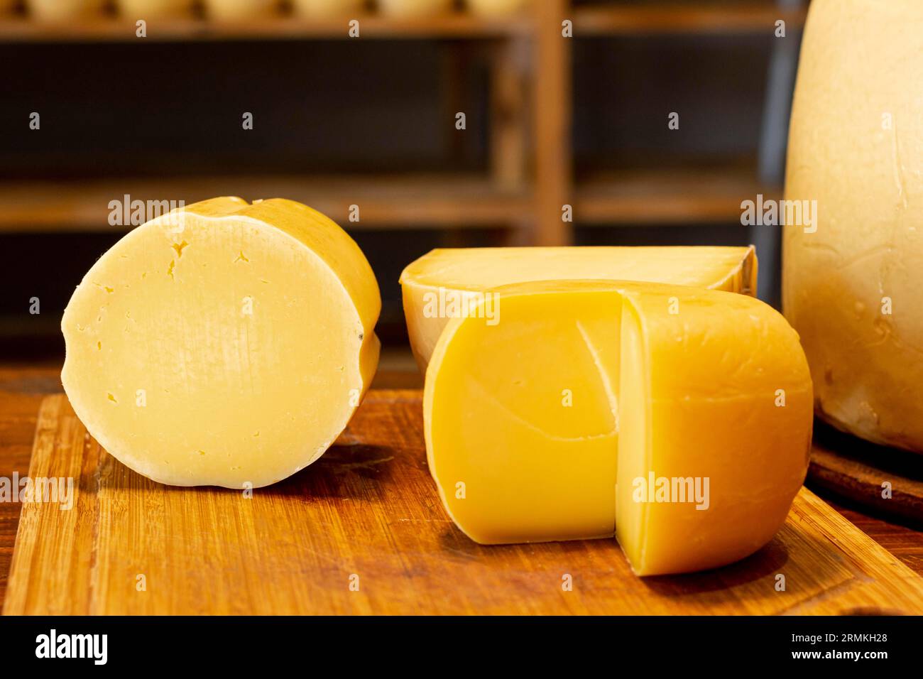Close up delicious pieces cheese Stock Photo - Alamy