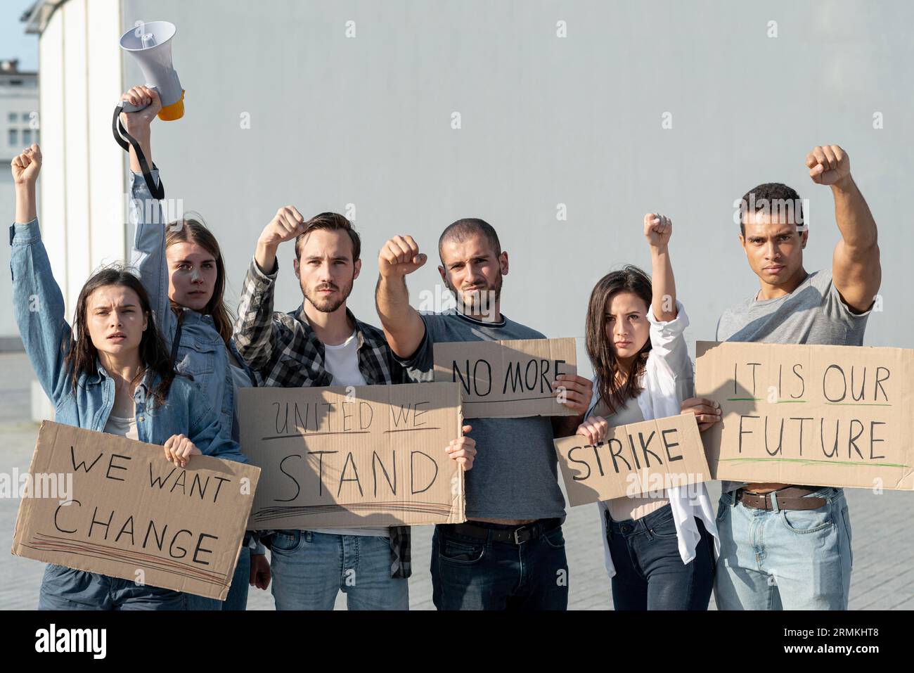 Group protesters hi-res stock photography and images - Alamy
