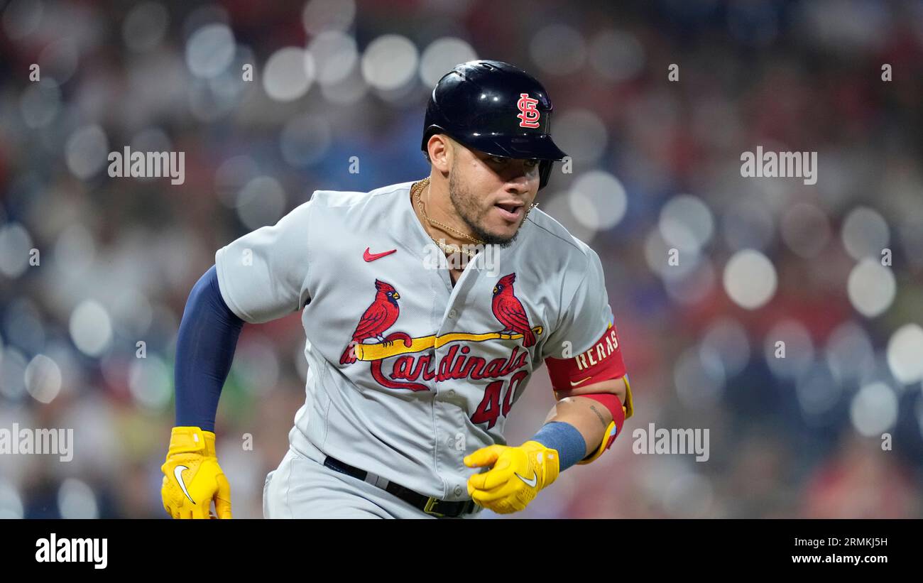 St. Louis Cardinals' Willson Contreras plays during a baseball game ...