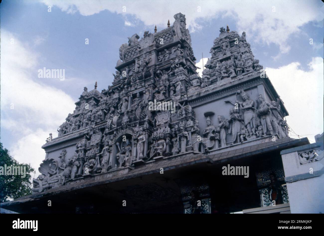 Prominent temple dedicated to the Hindu goddess of food featuring an ...