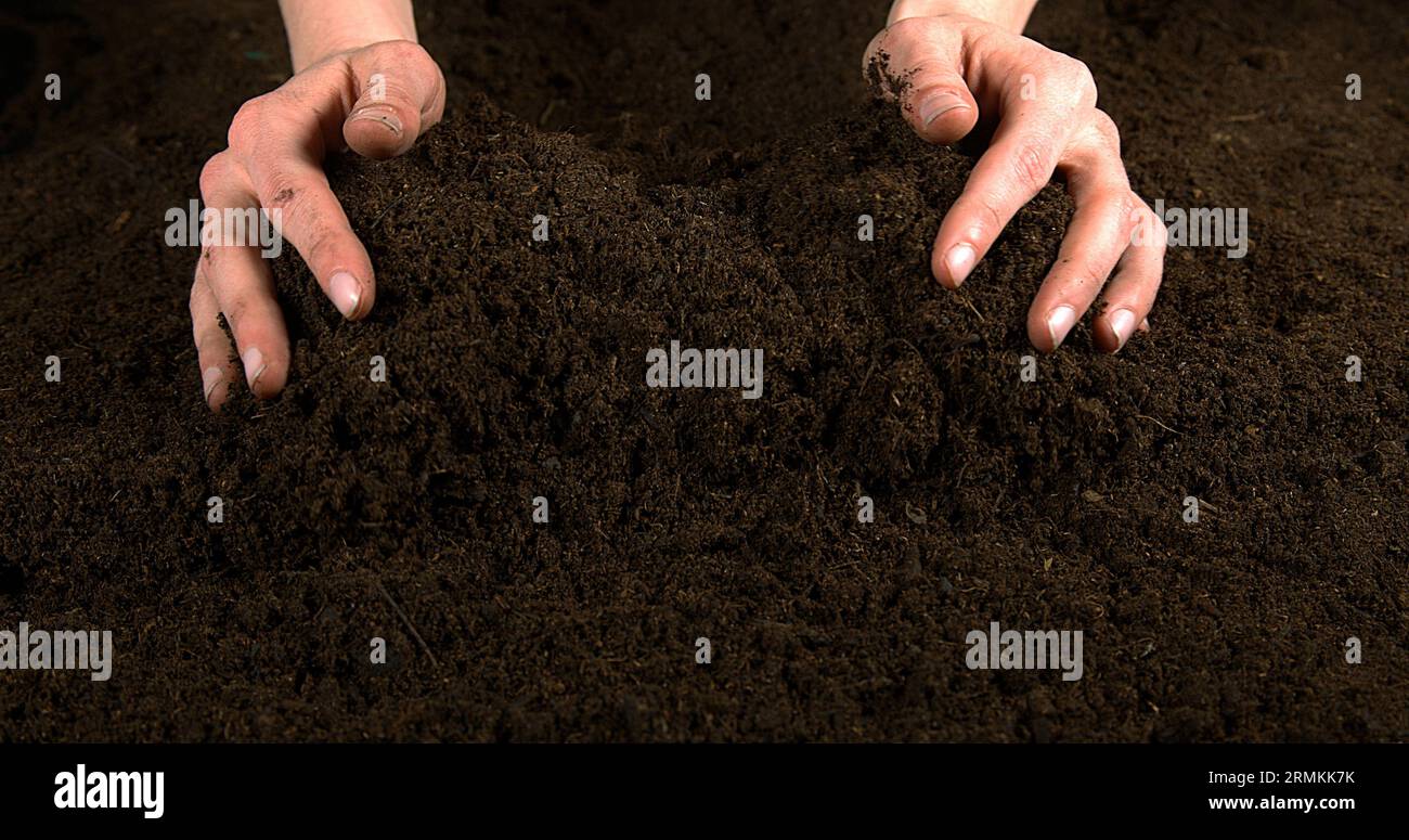 Handful of Soil Stock Photo - Alamy