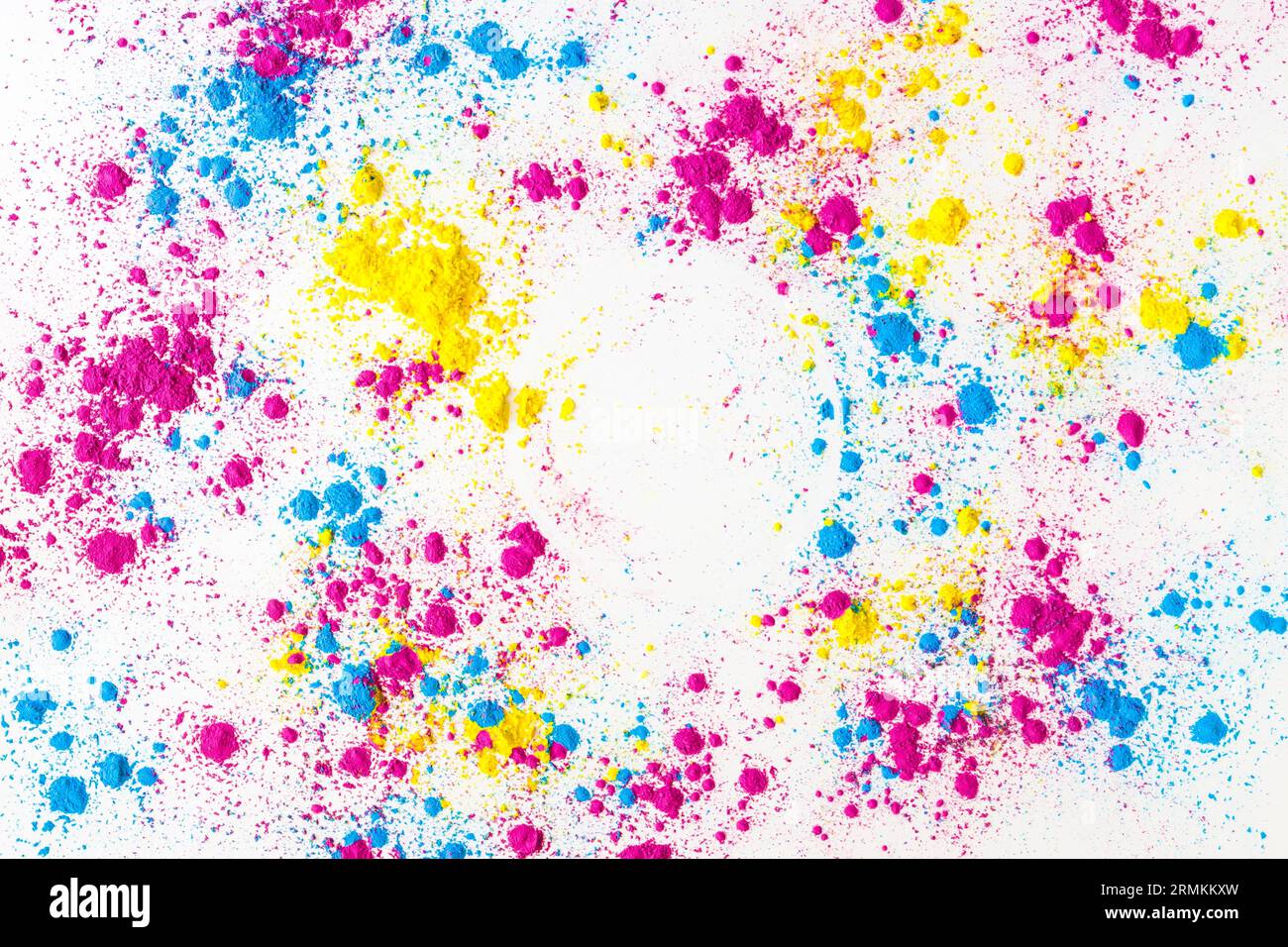 Blue and yellow powder explosion hi-res stock photography and images ...
