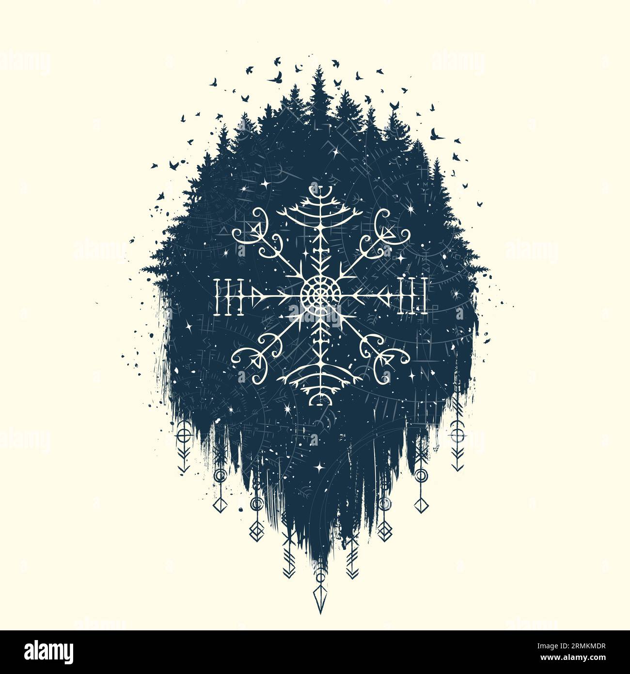 Grunge dark night veldismagn background Stock Vector Image & Art - Alamy