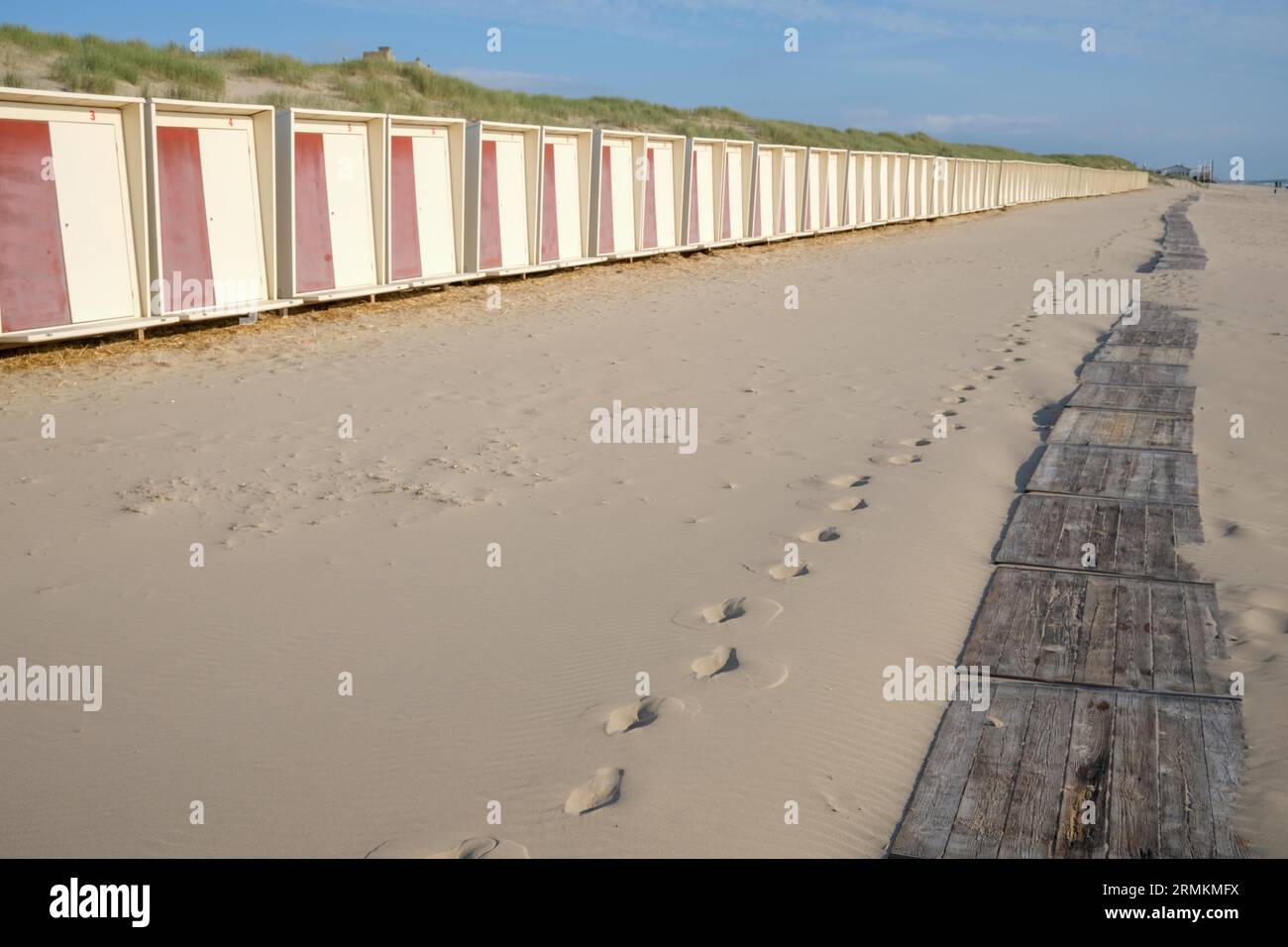 Changing rooms on the beach Stock Photo - Alamy
