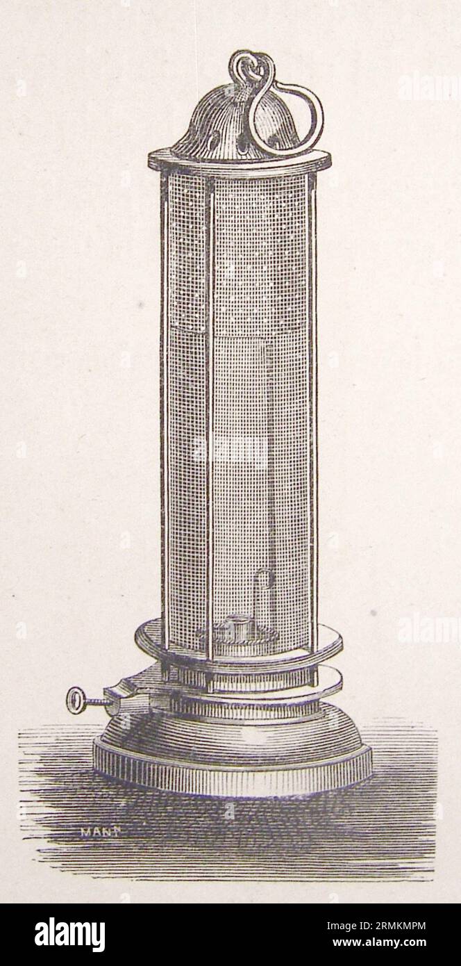 History...of lighting in the mines, 1880 Stock Photo - Alamy