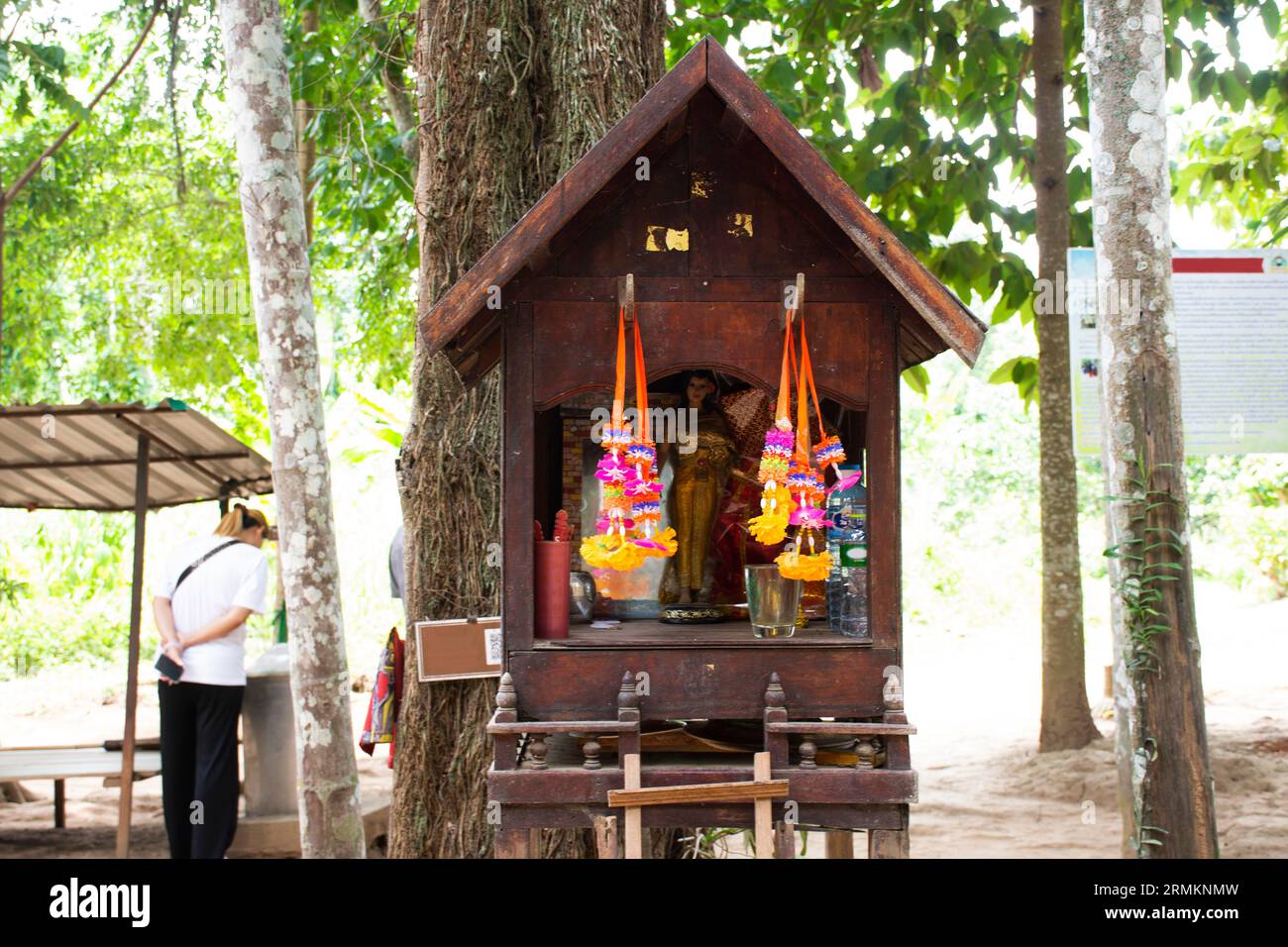 Mysterious worship shrine for thai people travelers travel visit ...