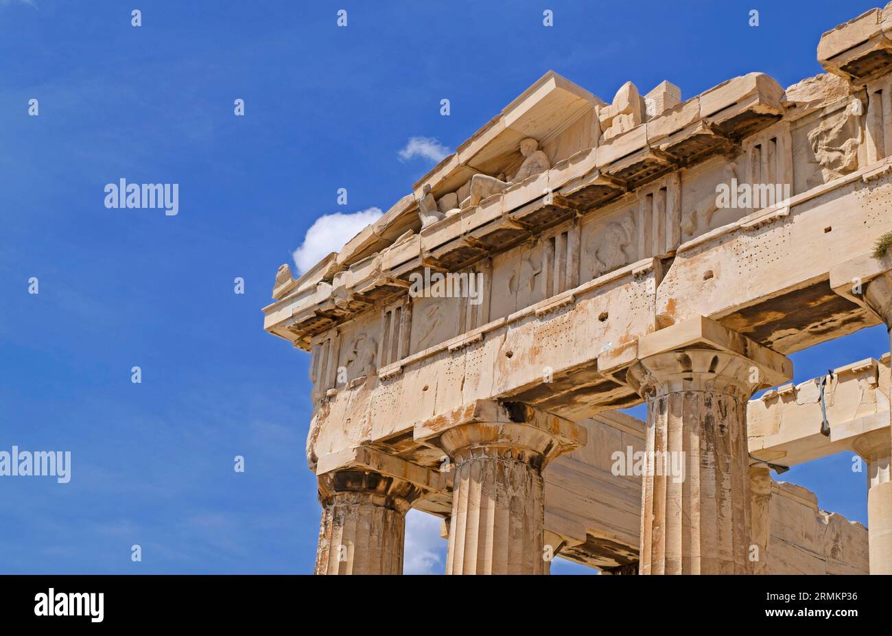 Detail view Parthenon Temple, Acropolis, Athens, Greece Stock Photo - Alamy