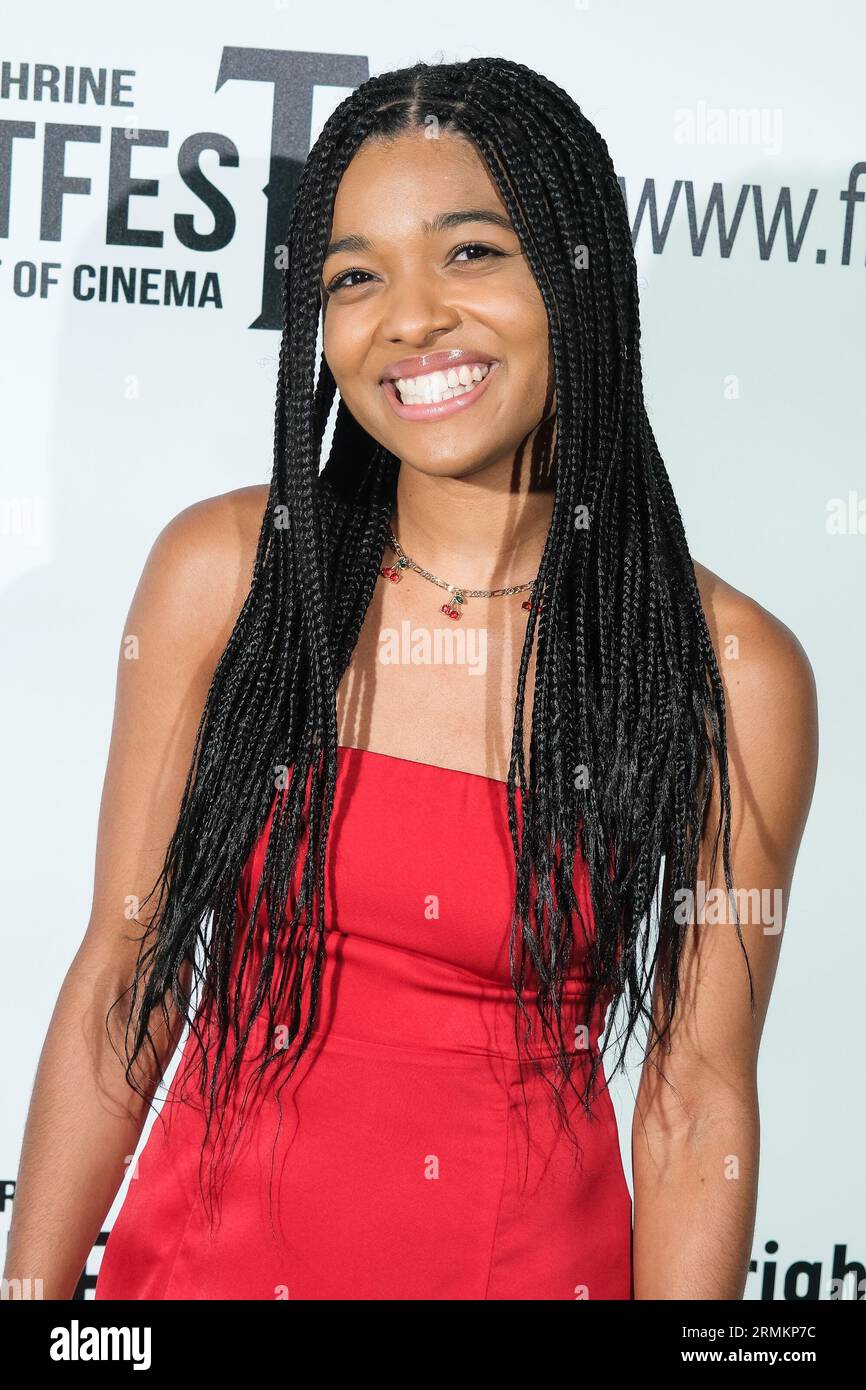 London, UK. 28th Aug, 2023. Naomi Grace photographed at the International Premiere of Founders ...