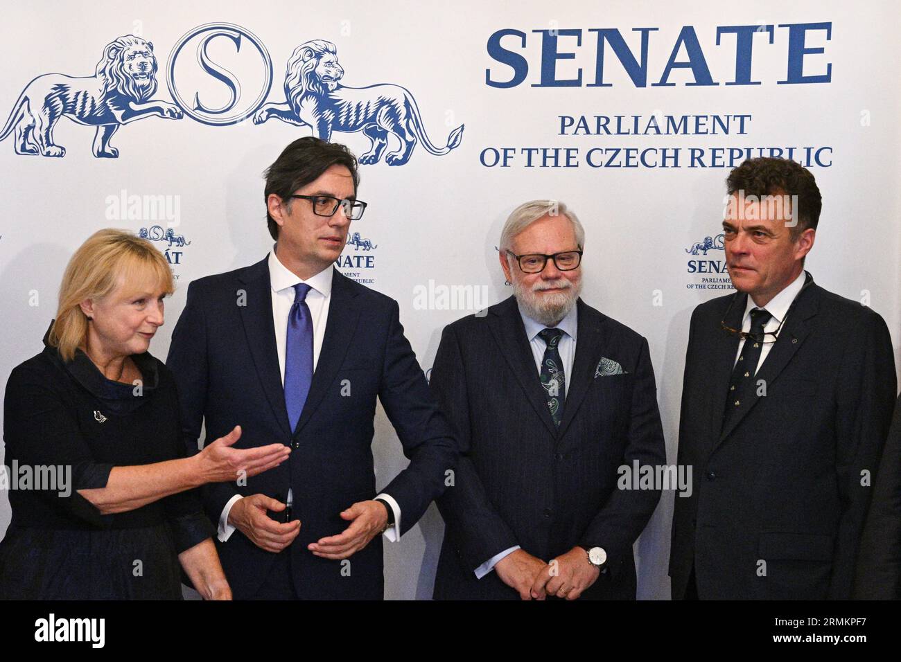 Prague, Czech Republic. 29th Aug, 2023. From left: Deputy Senate ...