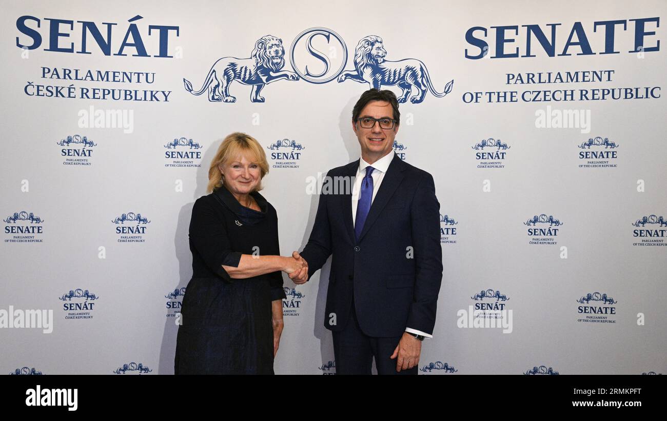 Prague, Czech Republic. 29th Aug, 2023. From left: Jitka Seitlova ...