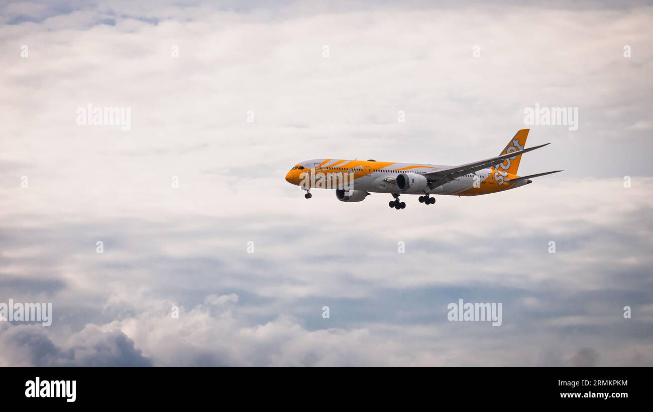 Bangkok, Thailand - August 26, 2023 : Flyscoot Airways prepare for ...