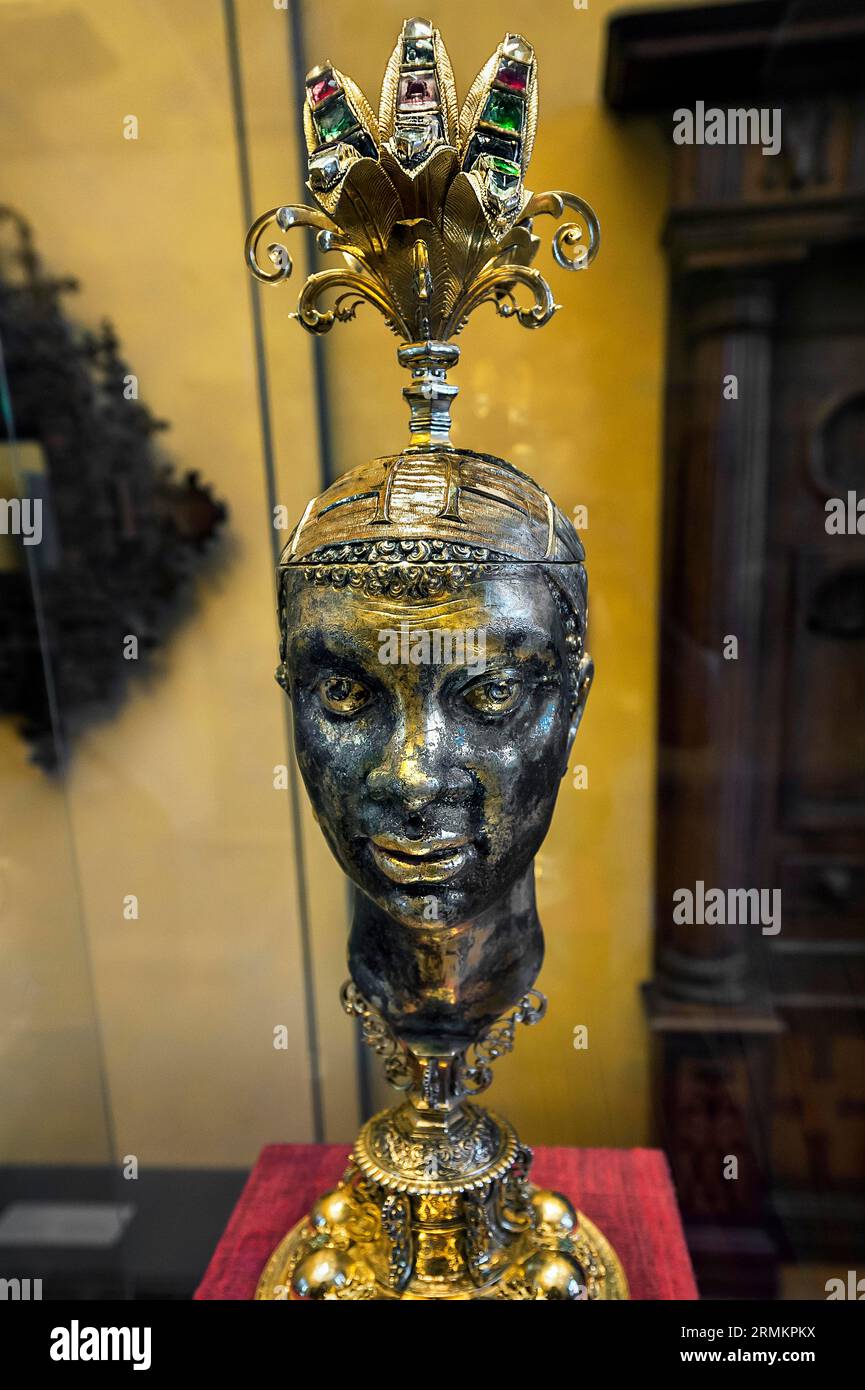 Cup in the shape of a Moor's head by Christoph Jamnitzer, Nuremberg c ...