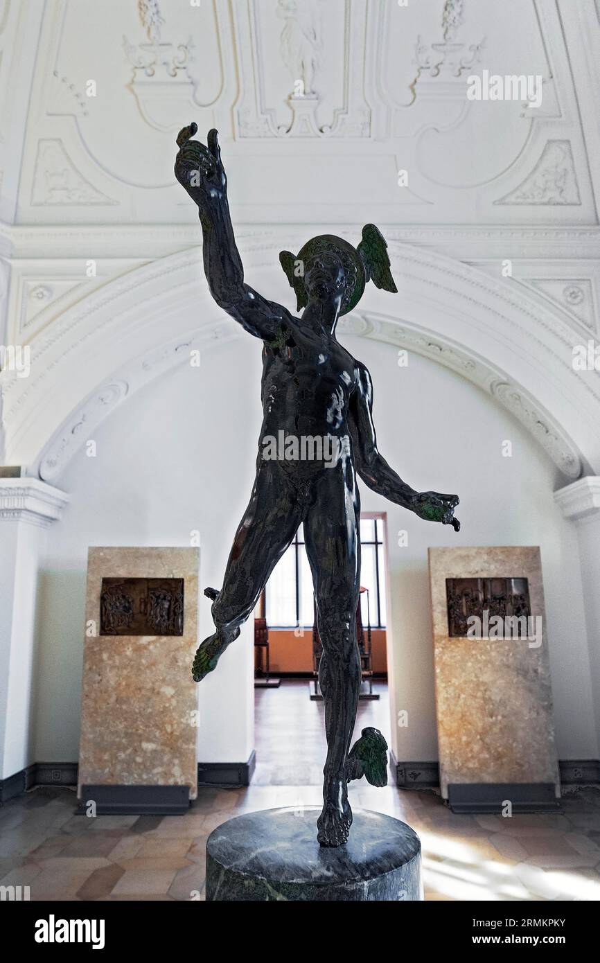 Flying Mercury, bronze by Hubert Gerhard c. 1590 93, National Museum, Munich, Upper Bavaria ...