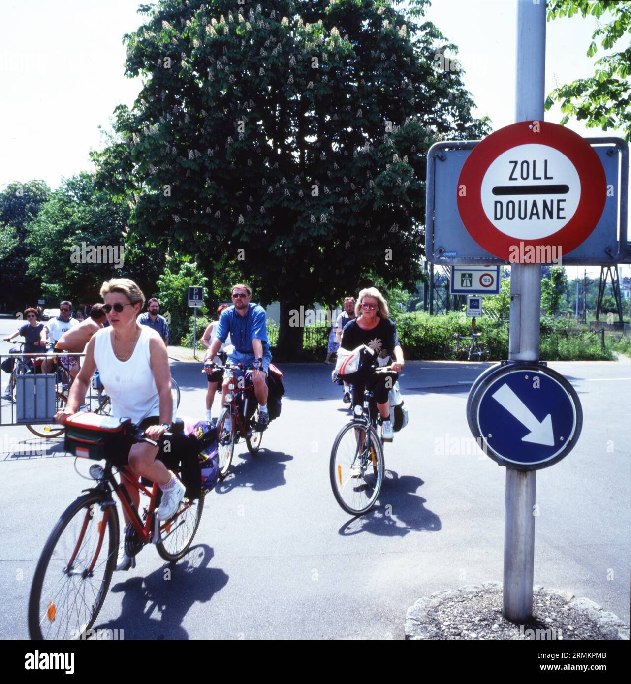 DEU, Germany: The historical slides from the times 80-90s, Lake ...