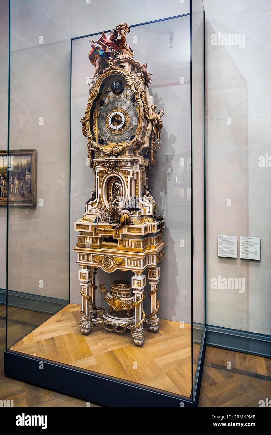 Astronomical grandfather clock c. 1769, National Museum, Munich, Upper ...