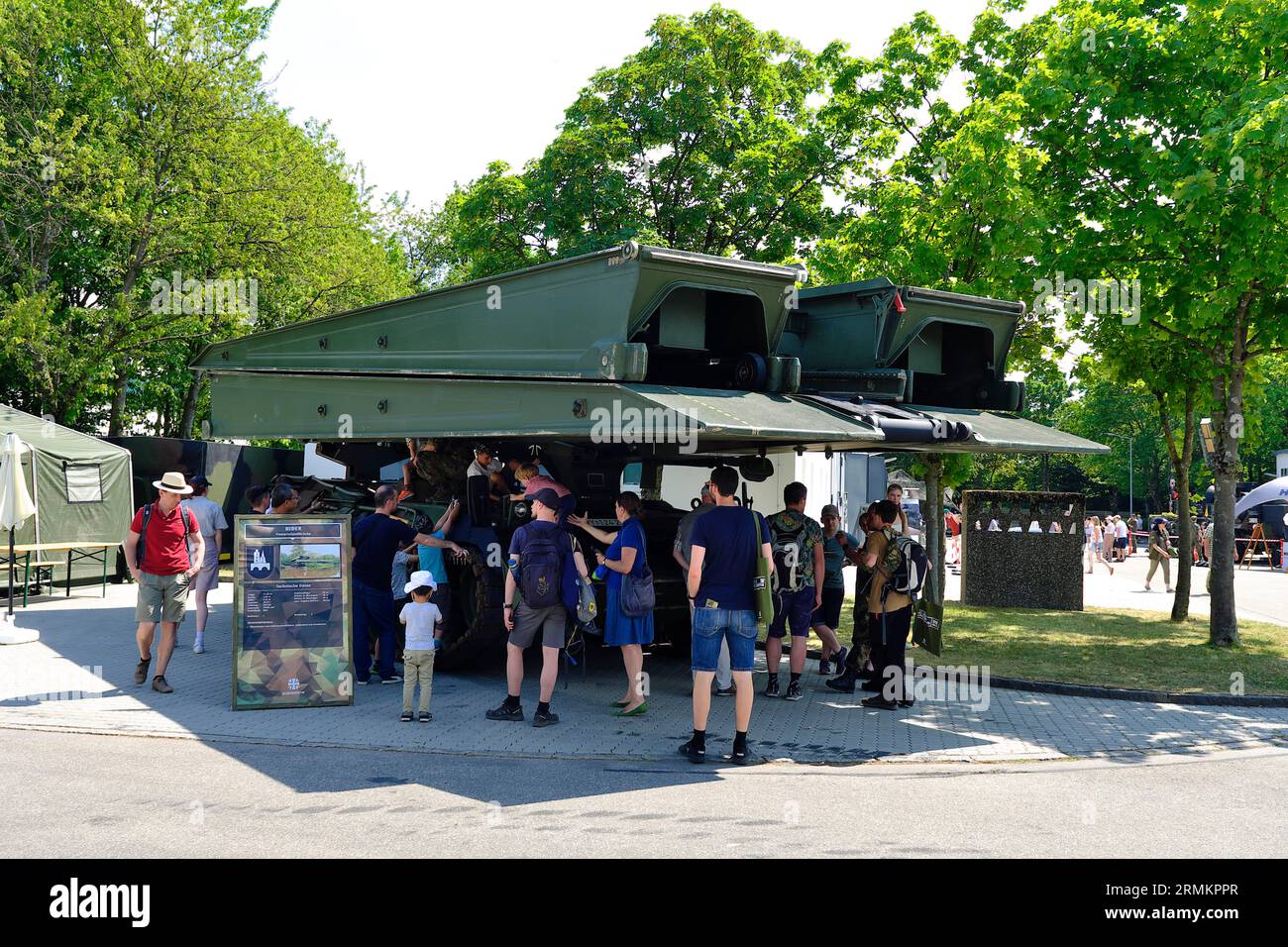 Beaver, bridge laying tank, Bundeswehr Day, Munich, Bavaria, Germany ...