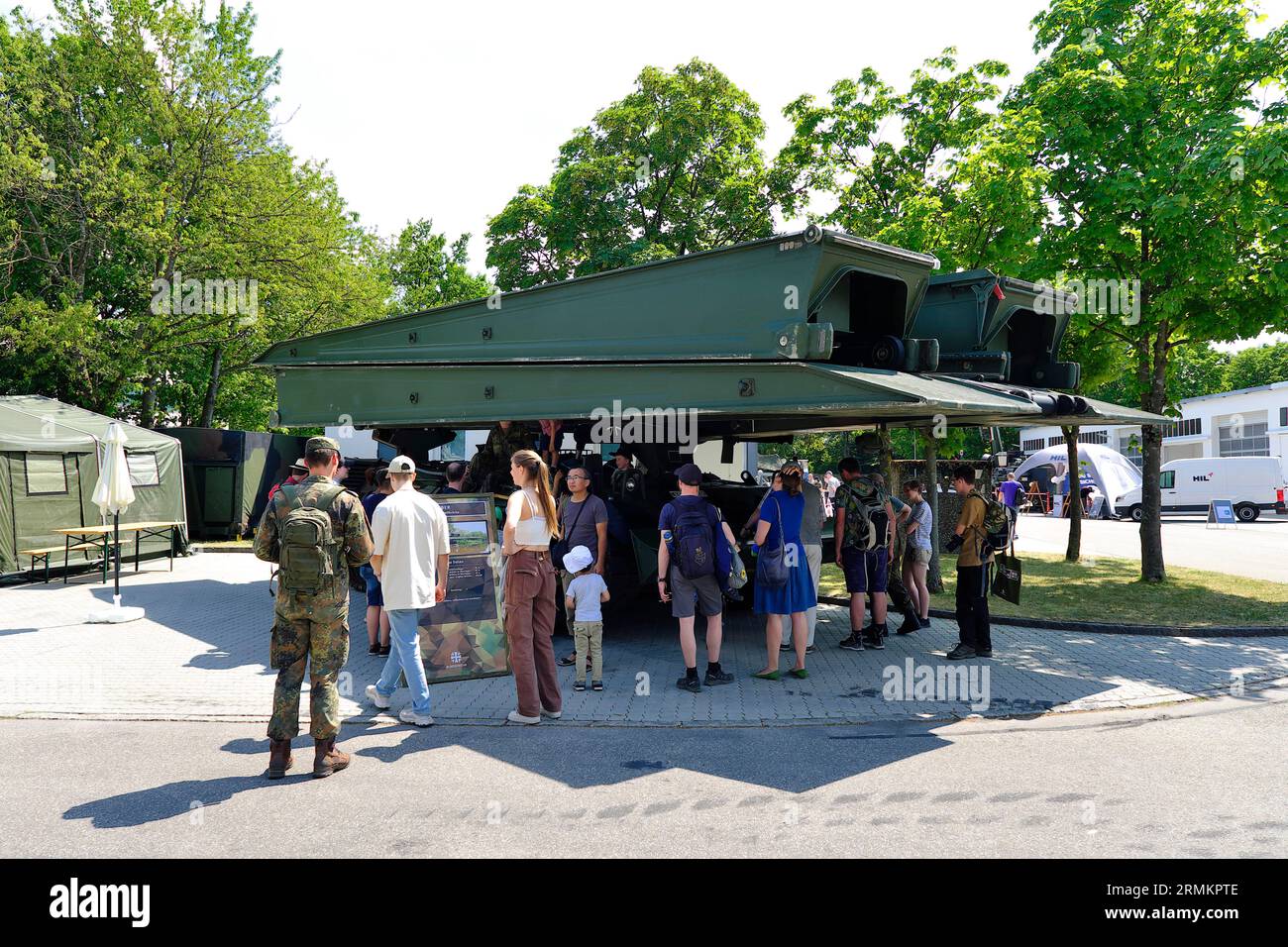 Beaver, bridge laying tank, Bundeswehr Day, Munich, Bavaria, Germany ...