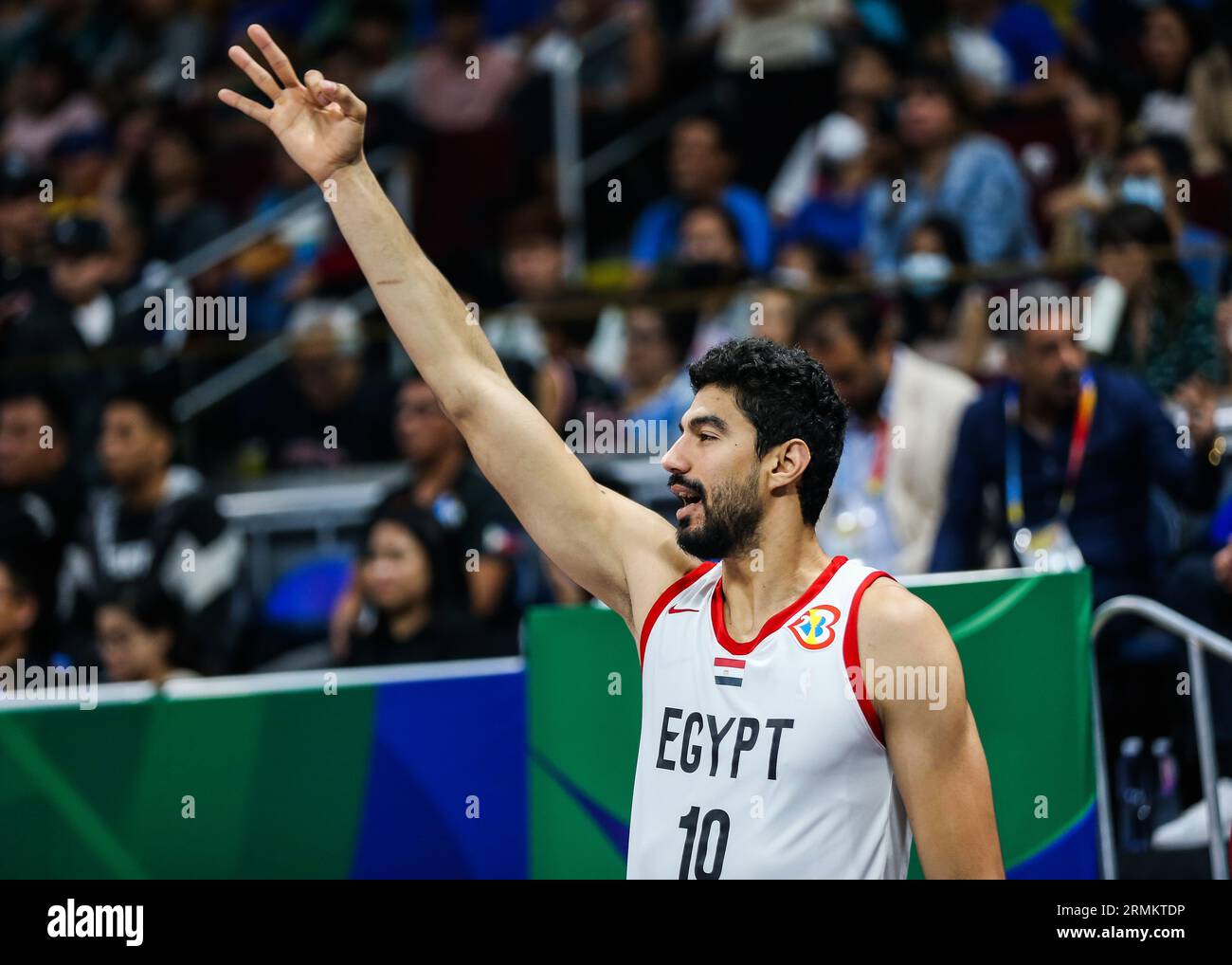 Manila, Philippines. 29th Aug, 2023. Egypt's Anas Mahmoud celebrates a ...