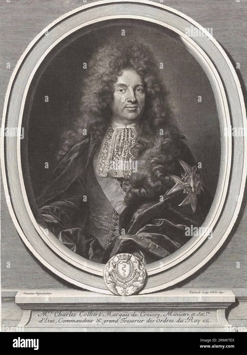 Charles Colbert de Croissy (5. August 1629 bis 28. Juli 1696) war ein ...
