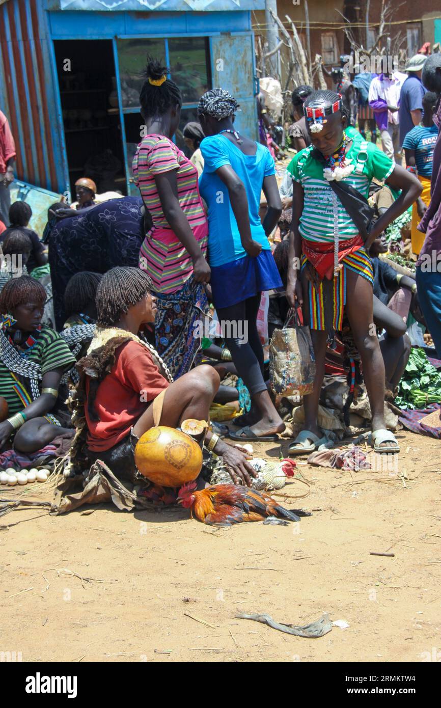 The market town of Jinka, Omo Valley, Ethiopia Stock Photo - Alamy