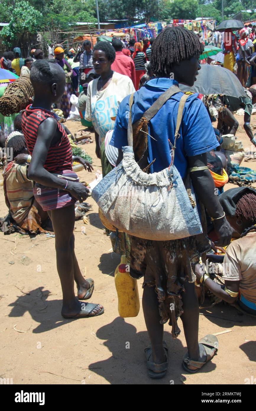 The market town of Jinka, Omo Valley, Ethiopia Stock Photo - Alamy