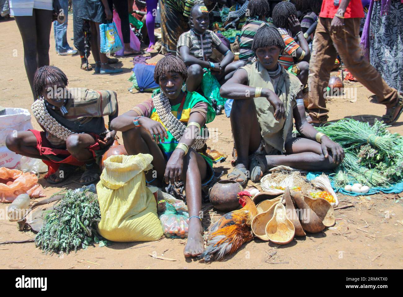 The market town of Jinka, Omo Valley, Ethiopia Stock Photo - Alamy