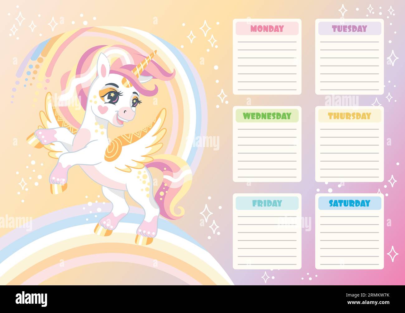 Girly planner Stock Vector Images - Alamy