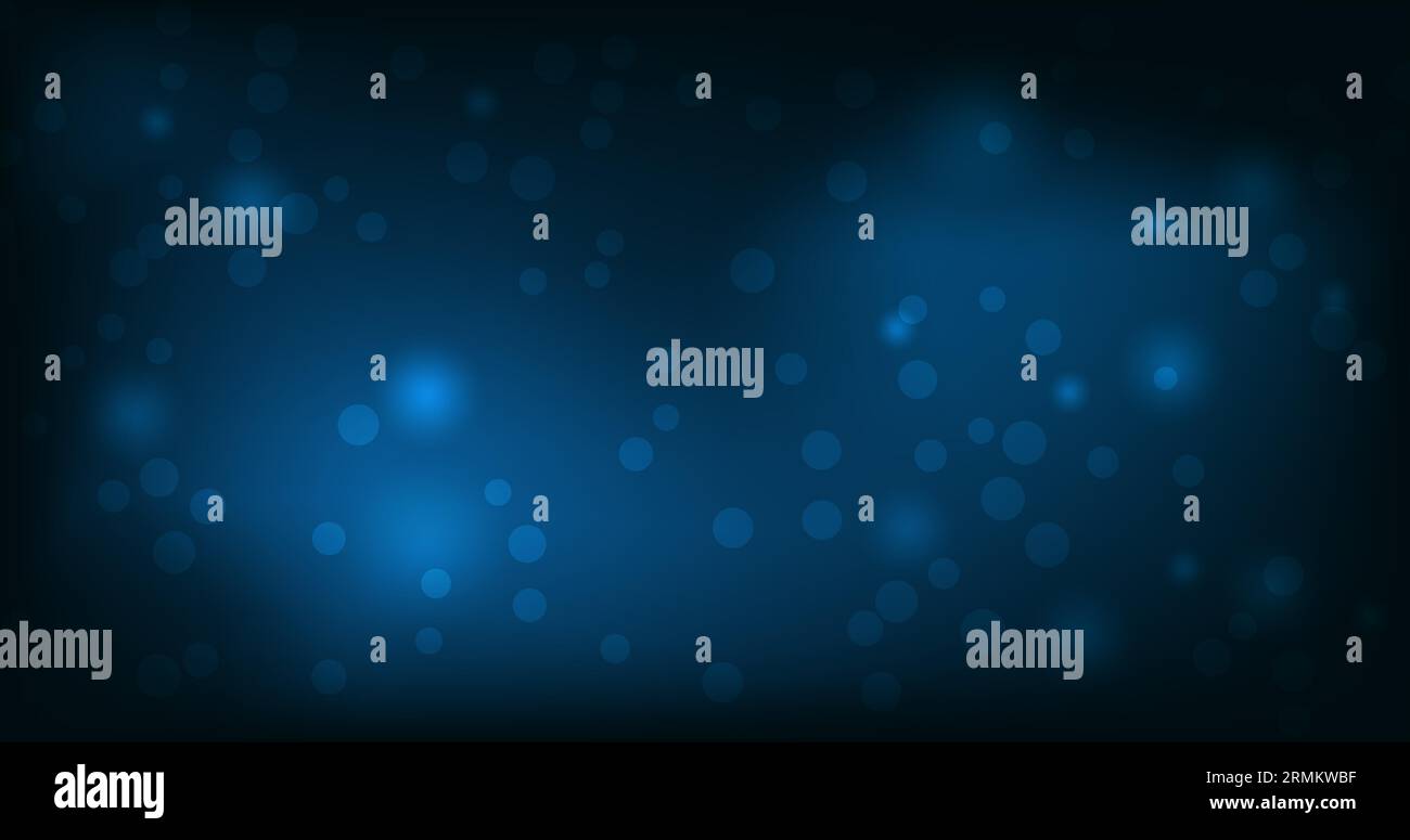 Vector abstract blue background with blur light effect. Abstract dark ...